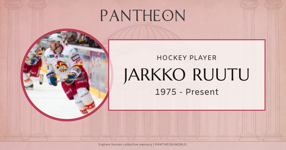 Jarkko Ruutu Biography | Pantheon