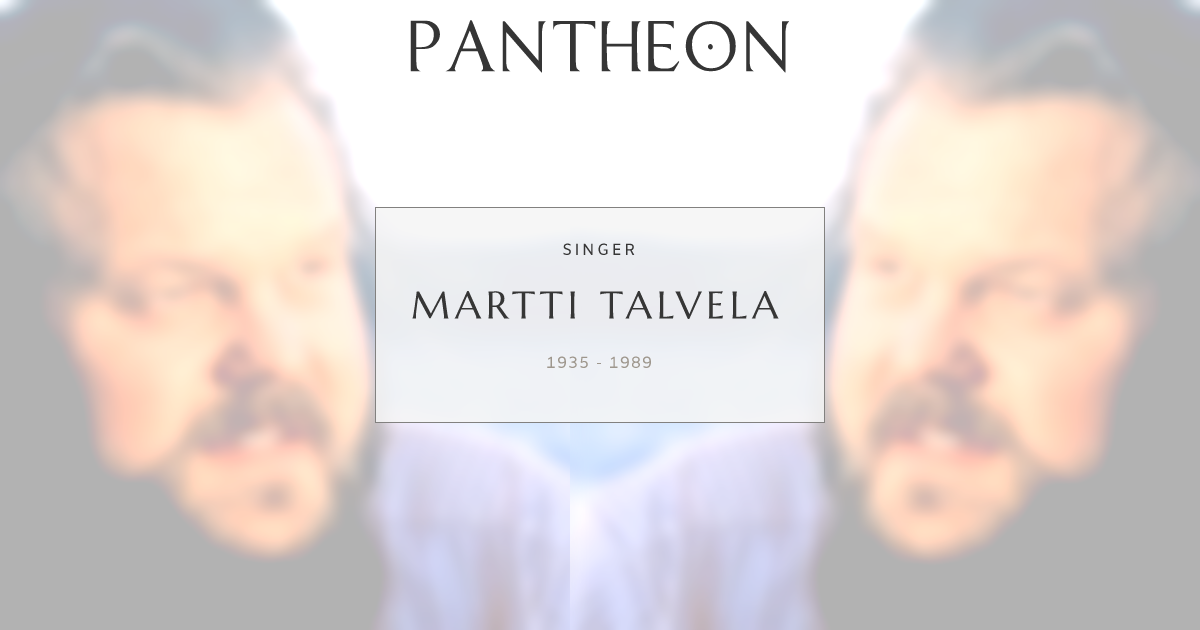 Martti Talvela Biography | Pantheon