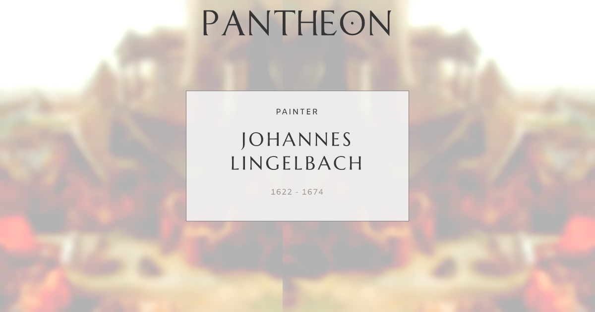 Johannes Lingelbach Biography | Pantheon