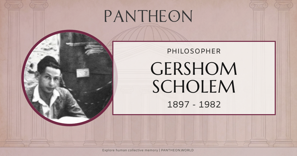 Gershom Scholem Biography | Pantheon