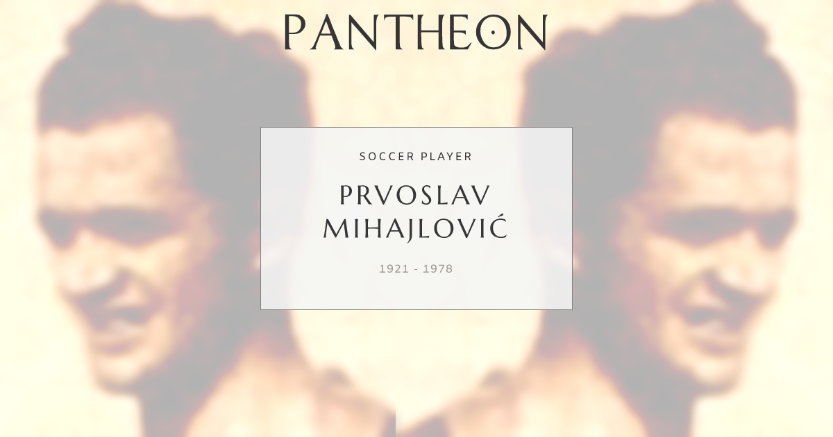 Prvoslav Mihajlović Biography | Pantheon