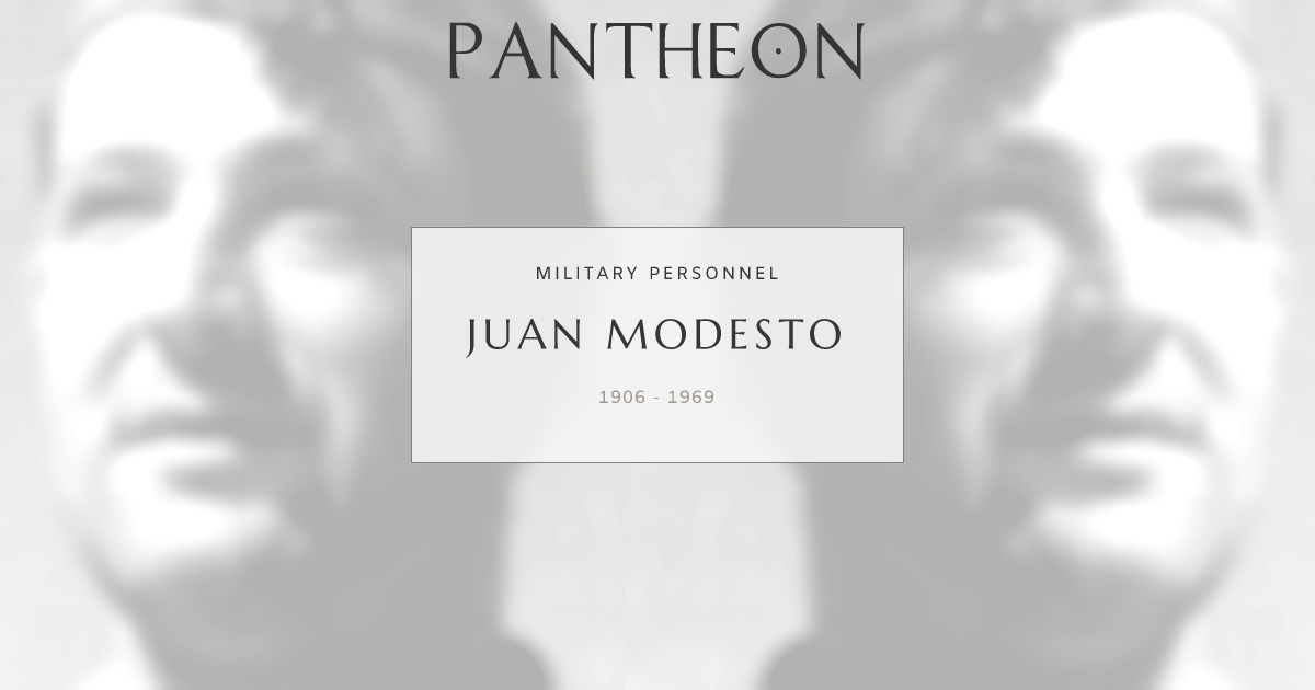 Juan Modesto Biography | Pantheon