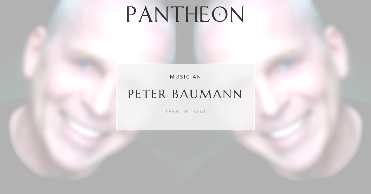 Peter Baumann Biography | Pantheon
