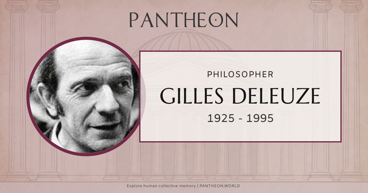 Gilles Deleuze Biography | Pantheon