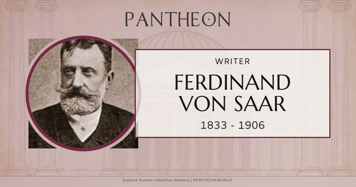 Ferdinand von Saar Biography | Pantheon