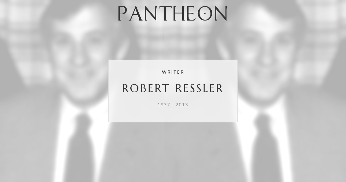 Robert Ressler Biography | Pantheon