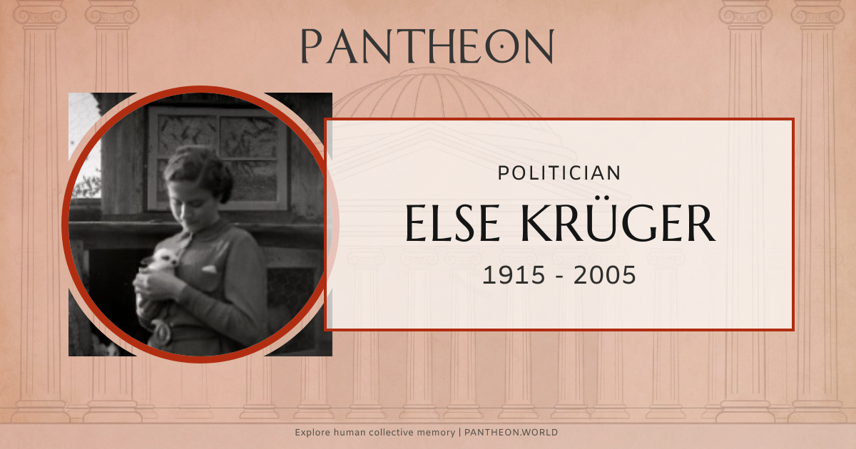 Else Krüger Biography | Pantheon