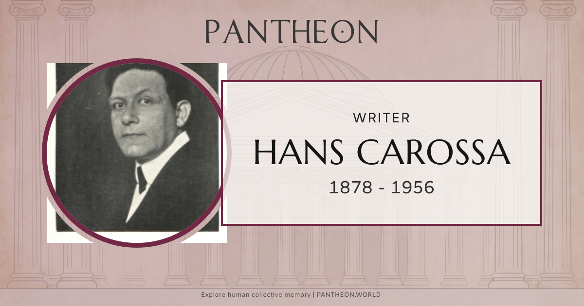 Hans Carossa Biography | Pantheon