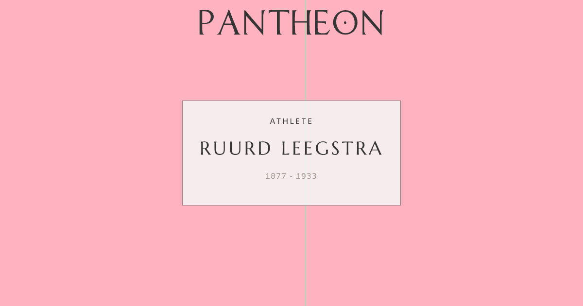 Ruurd Leegstra Biography | Pantheon