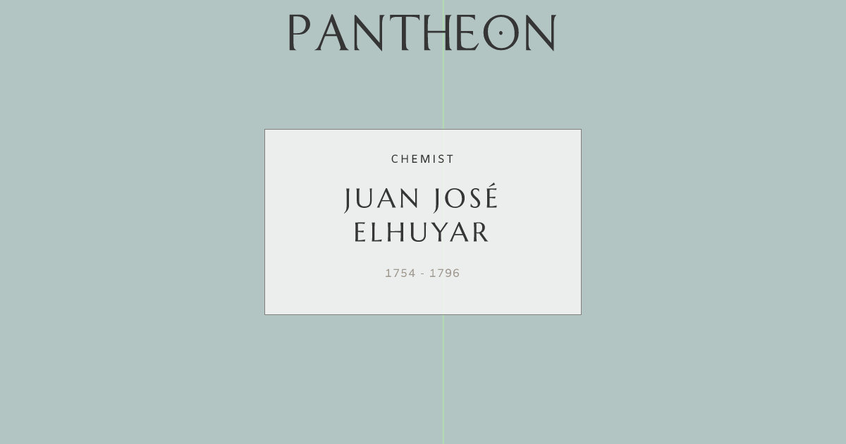Juan José Elhuyar Biography | Pantheon