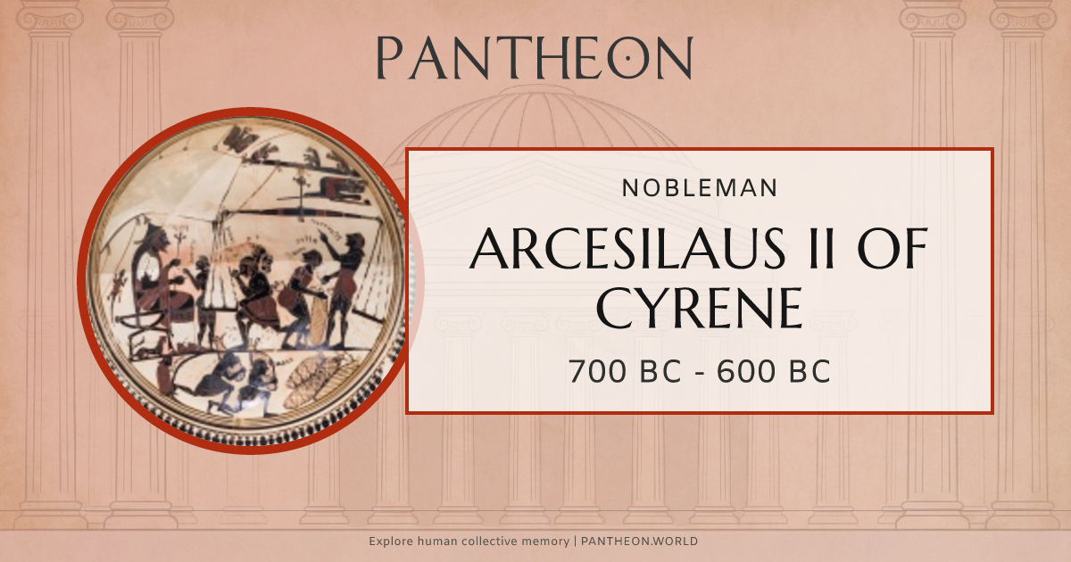 Arcesilaus II of Cyrene Biography | Pantheon