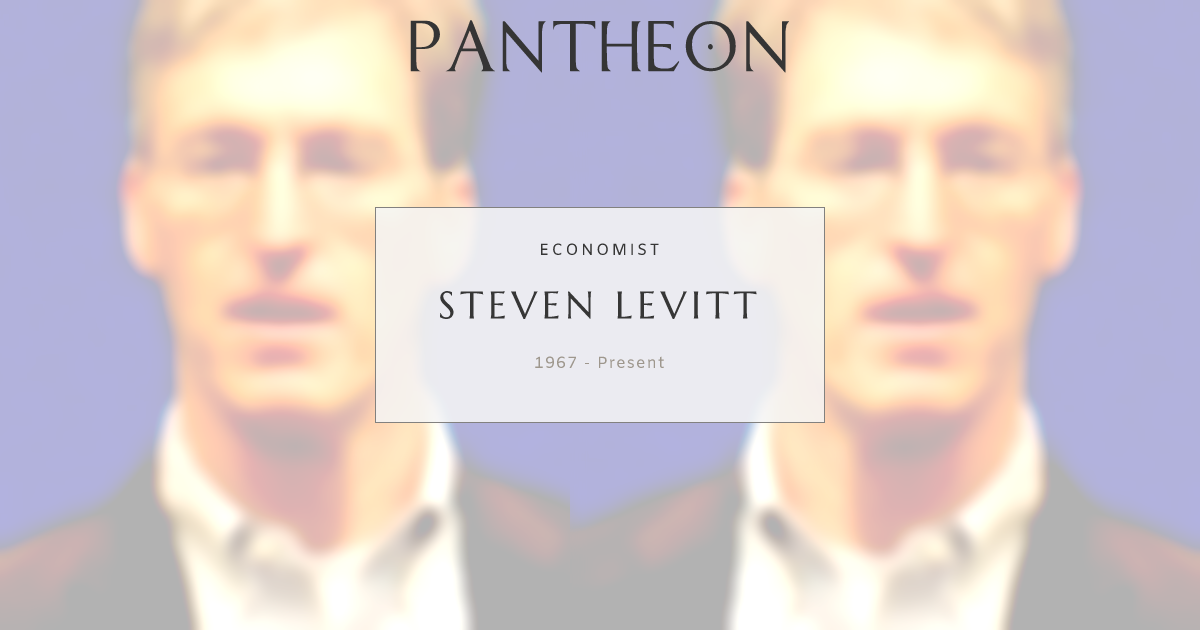 Steven Levitt Biography | Pantheon