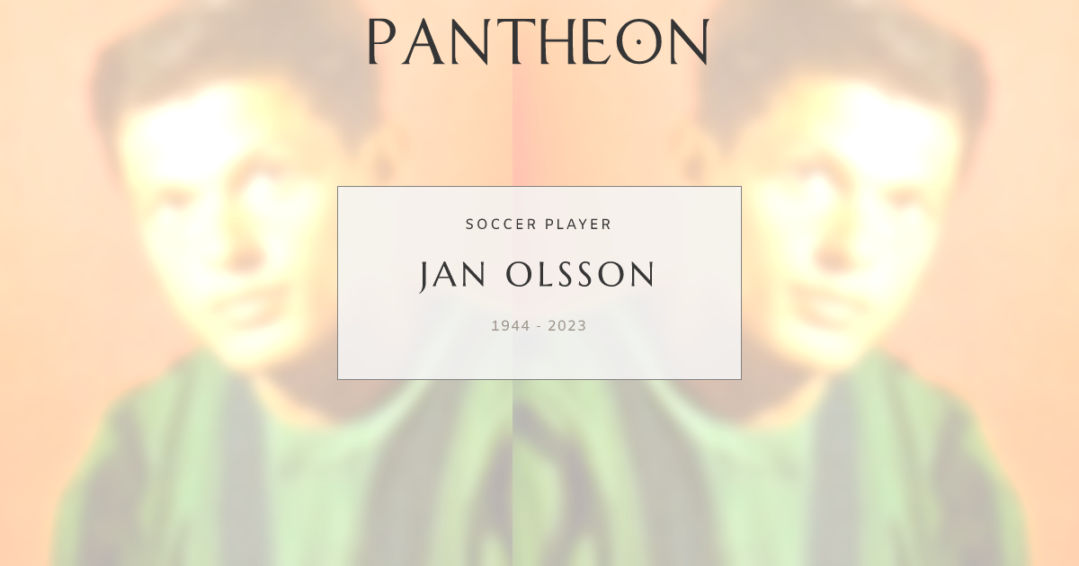 Jan Olsson Biography | Pantheon