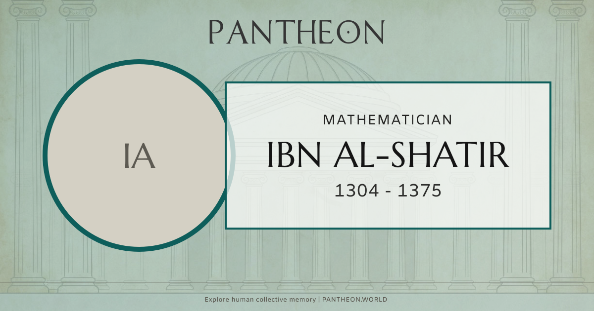 Ibn al-Shatir Biography | Pantheon
