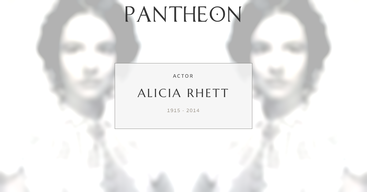 Alicia Rhett Biography | Pantheon