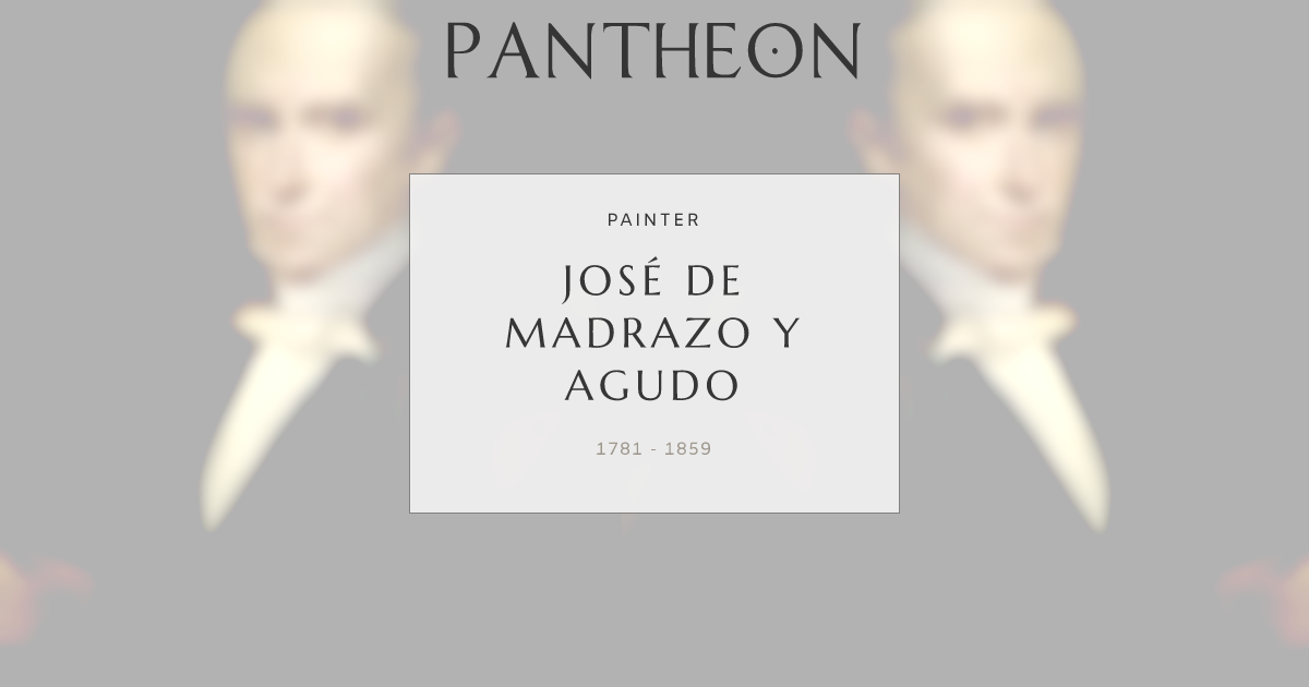 José de Madrazo y Agudo Biography | Pantheon