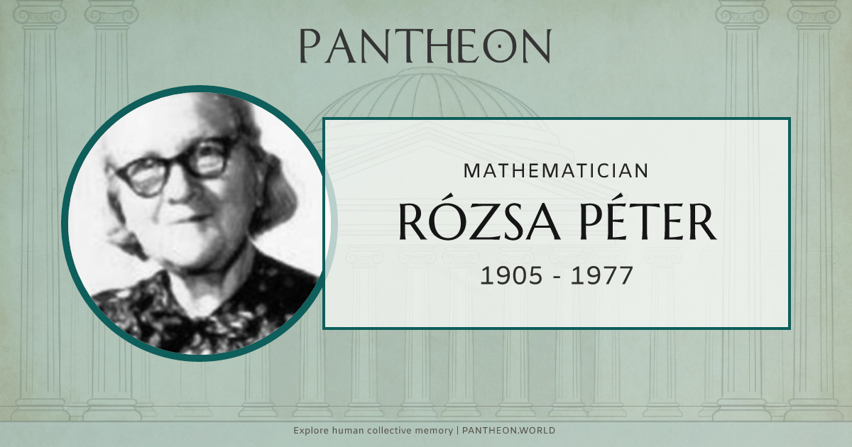 Rózsa Péter Biography | Pantheon