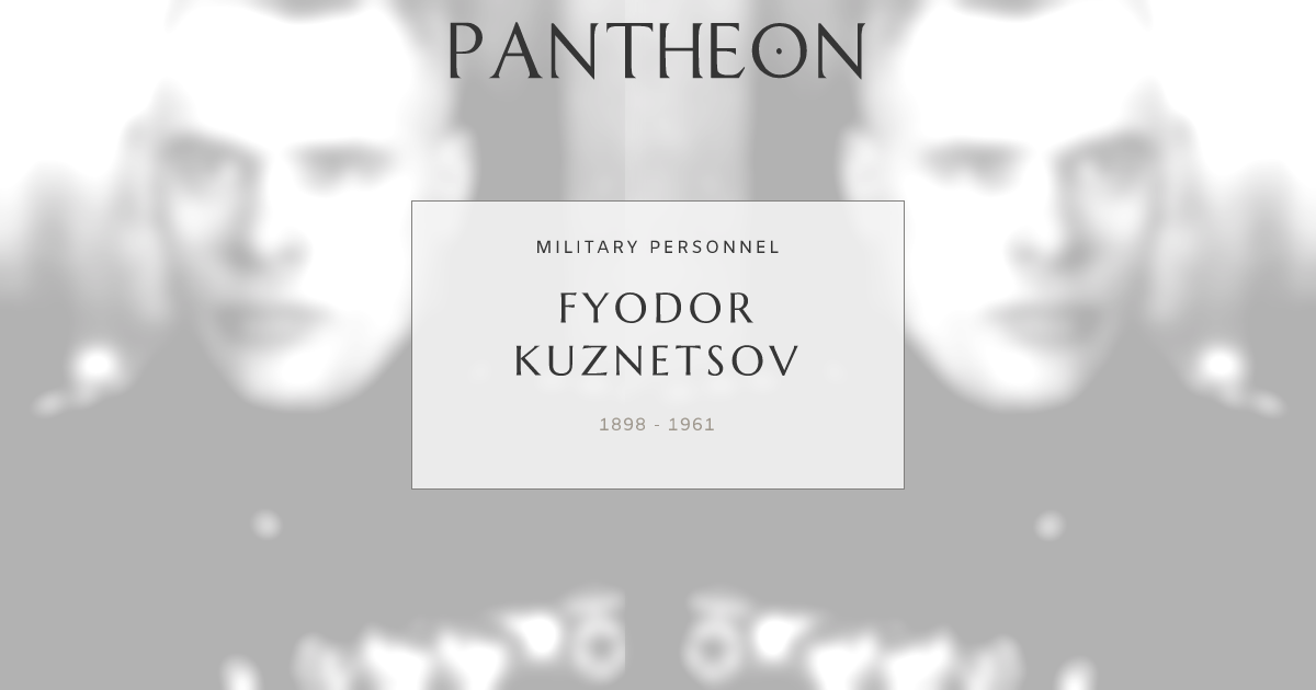 Fyodor Kuznetsov Biography | Pantheon