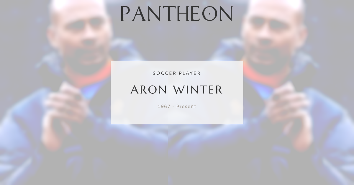 Aron Winter Biography | Pantheon