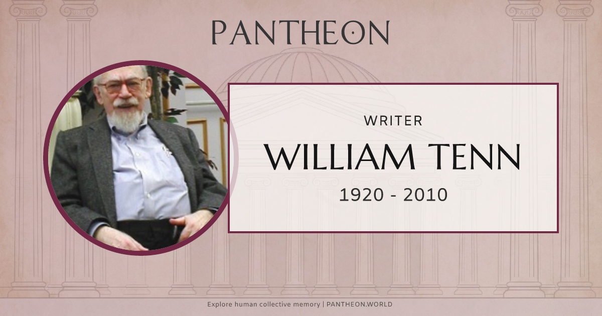William Tenn Biography | Pantheon