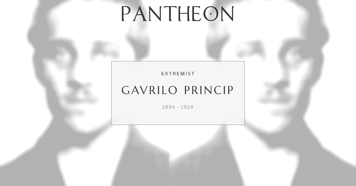 Gavrilo Princip Biography | Pantheon