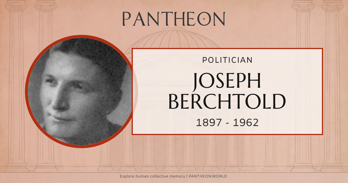 Joseph Berchtold Biography | Pantheon