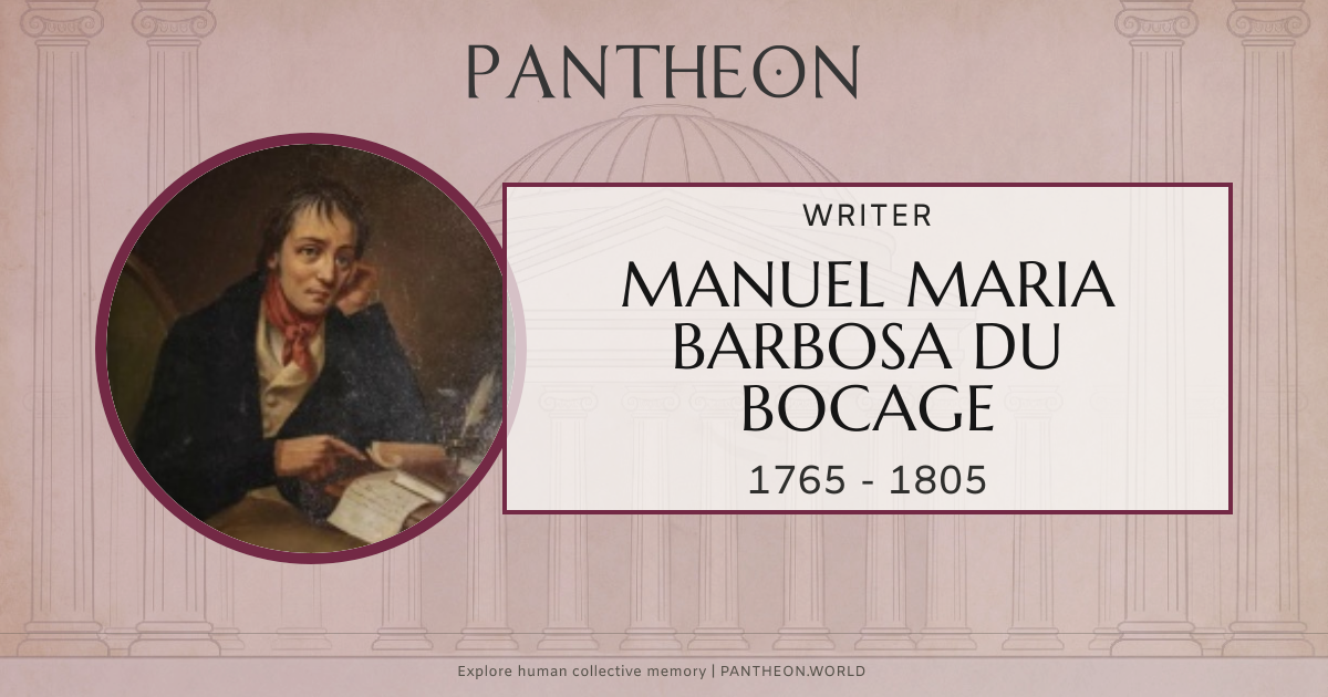 Manuel Maria Barbosa du Bocage Biography | Pantheon