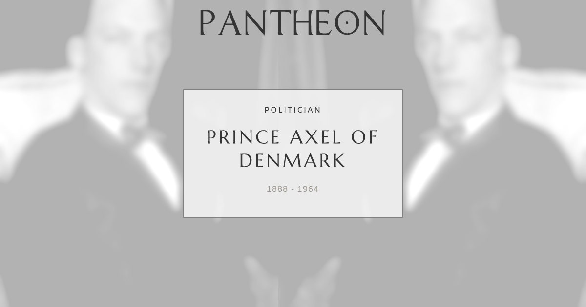 Prince Axel of Denmark Biography | Pantheon