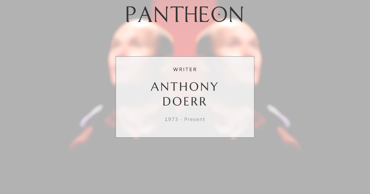 Anthony Doerr Biography | Pantheon