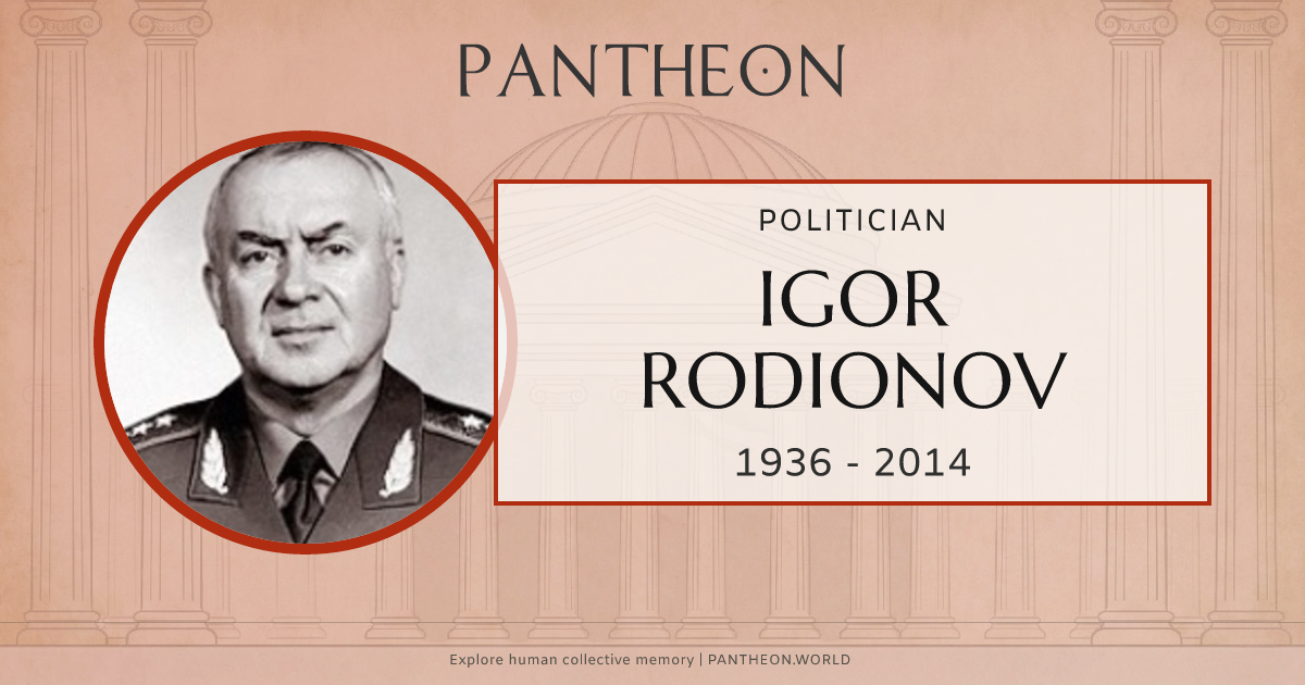 Igor Rodionov Biography | Pantheon