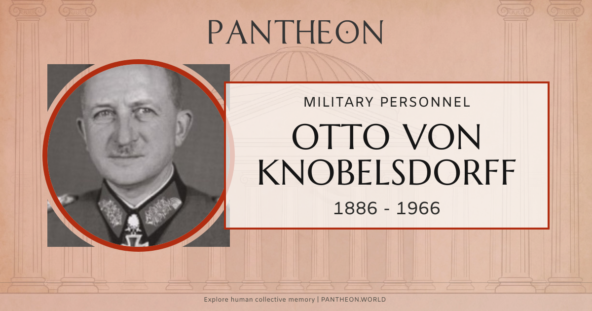 Otto von Knobelsdorff Biography | Pantheon