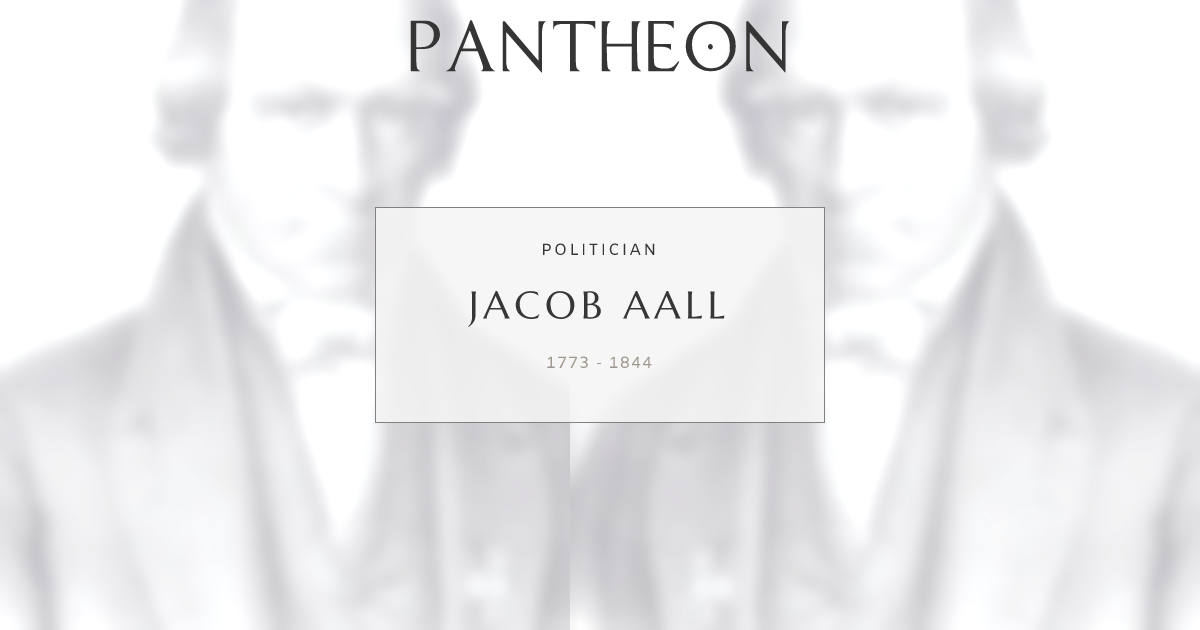 Jacob Aall Biography | Pantheon