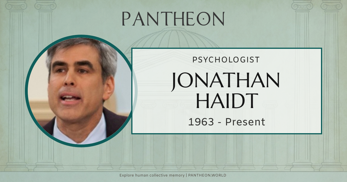 Jonathan Haidt Biography | Pantheon