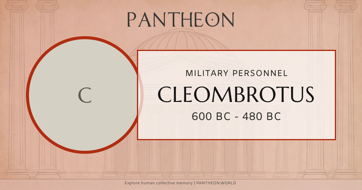 Cleombrotus Biography | Pantheon