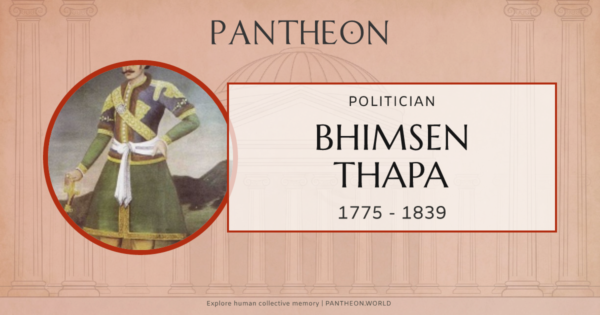 Bhimsen Thapa Biography | Pantheon