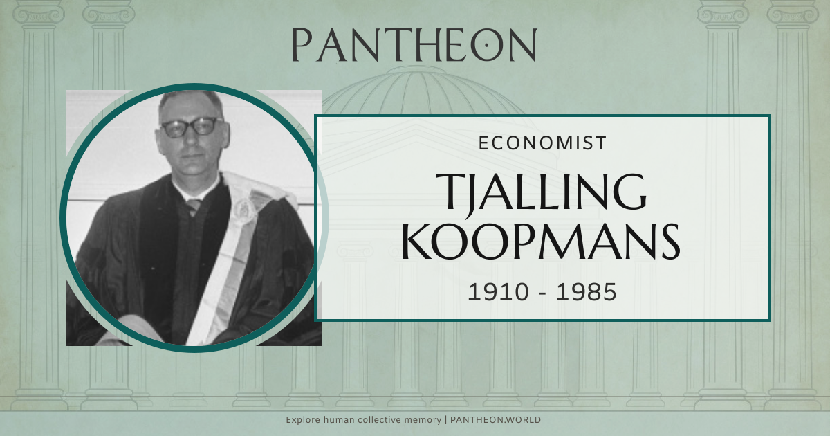 Tjalling Koopmans Biography | Pantheon