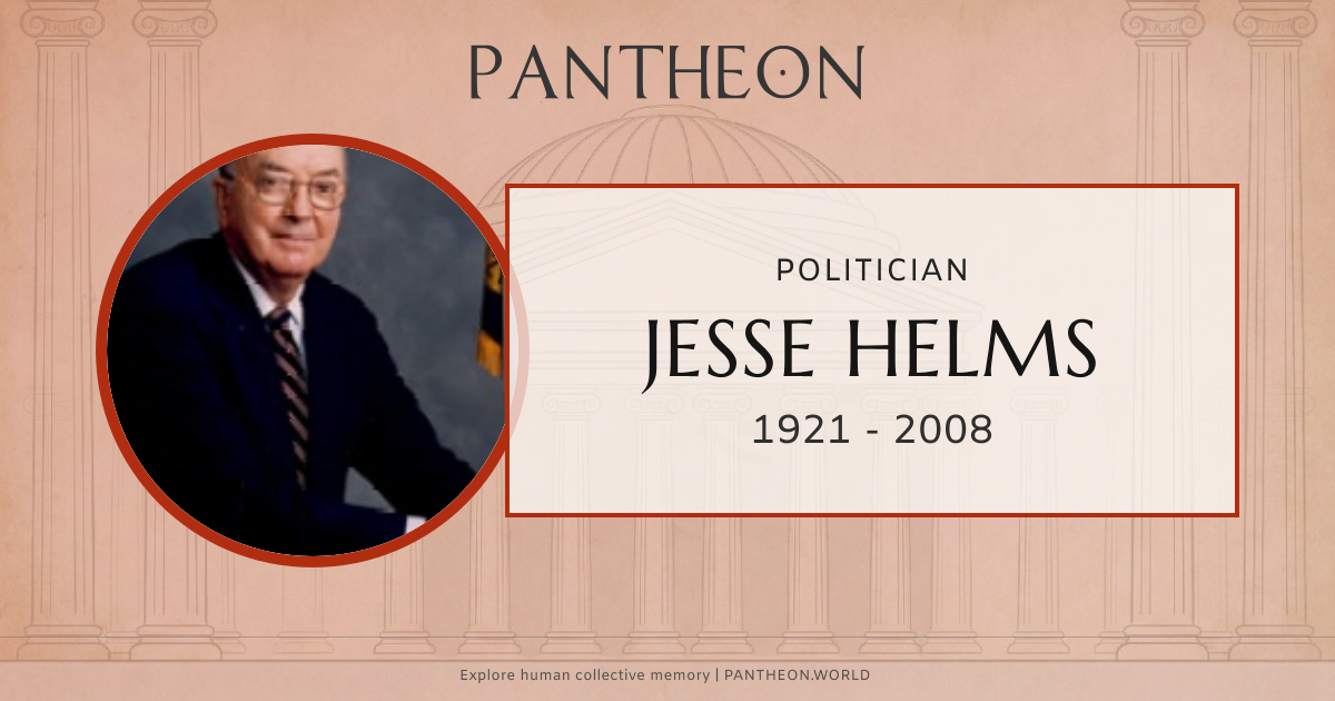 Jesse Helms Biography | Pantheon