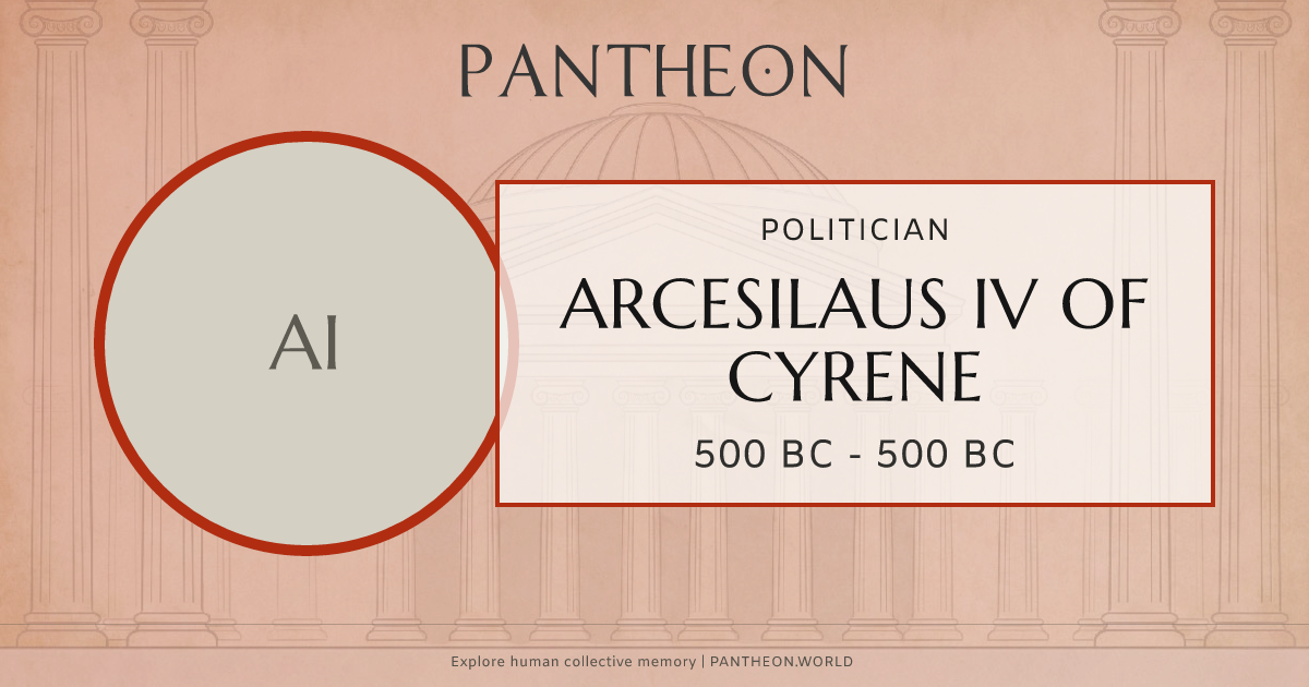 Arcesilaus IV of Cyrene Biography | Pantheon