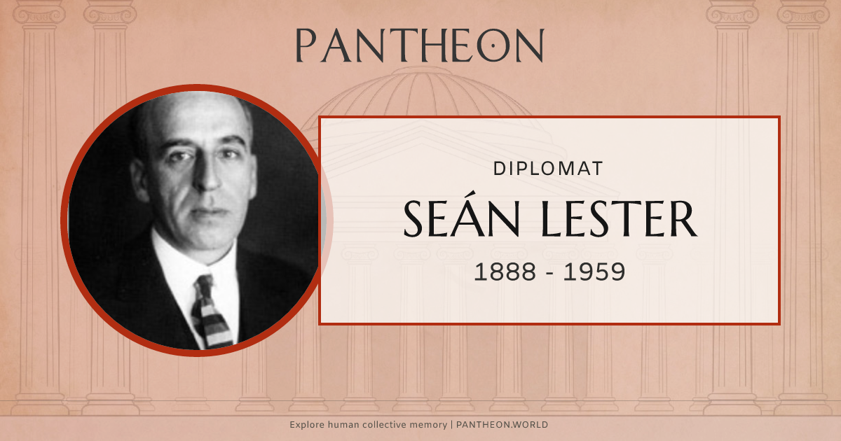 Seán Lester Biography | Pantheon