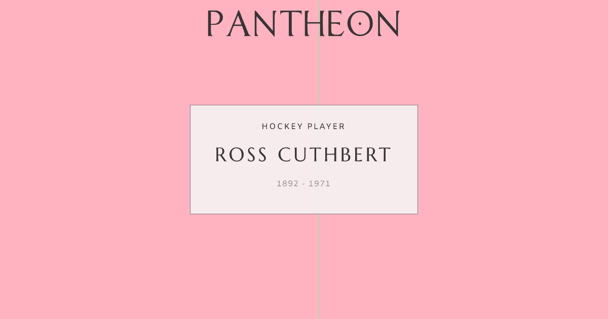 Ross Cuthbert Biography | Pantheon