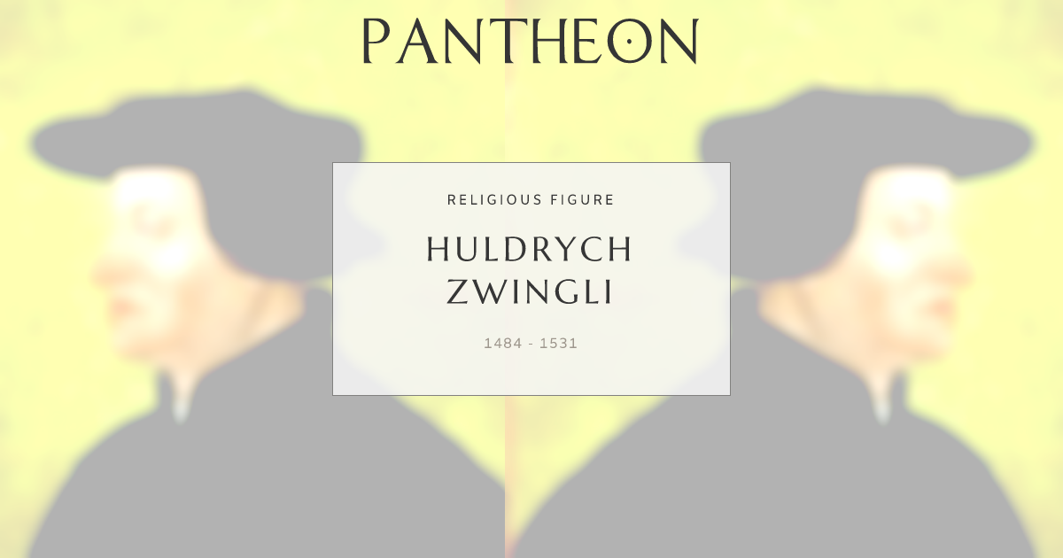 Huldrych Zwingli Biography | Pantheon