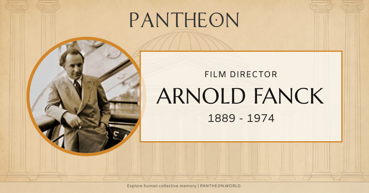 Arnold Fanck Biography | Pantheon