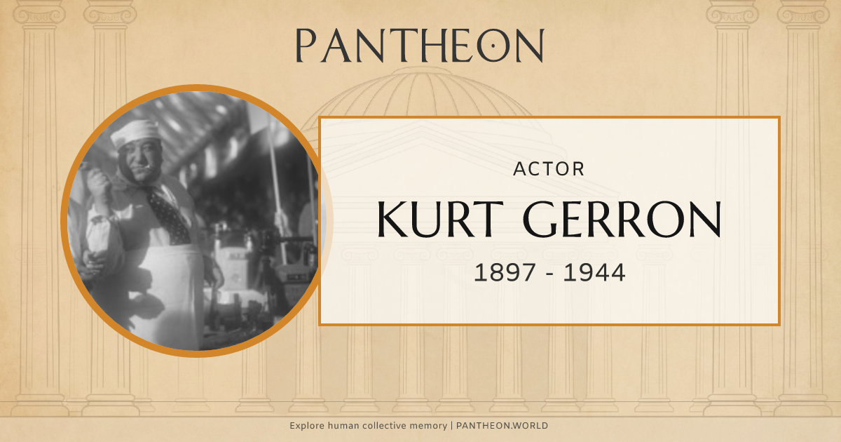 Kurt Gerron Biography | Pantheon