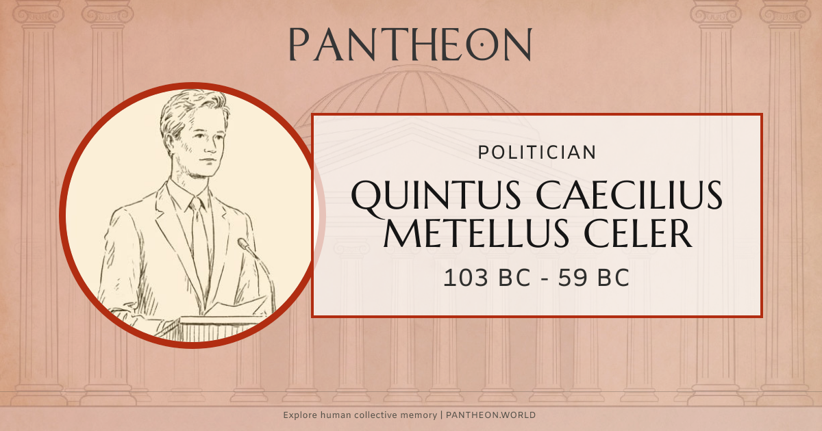 Quintus Caecilius Metellus Celer Biography | Pantheon