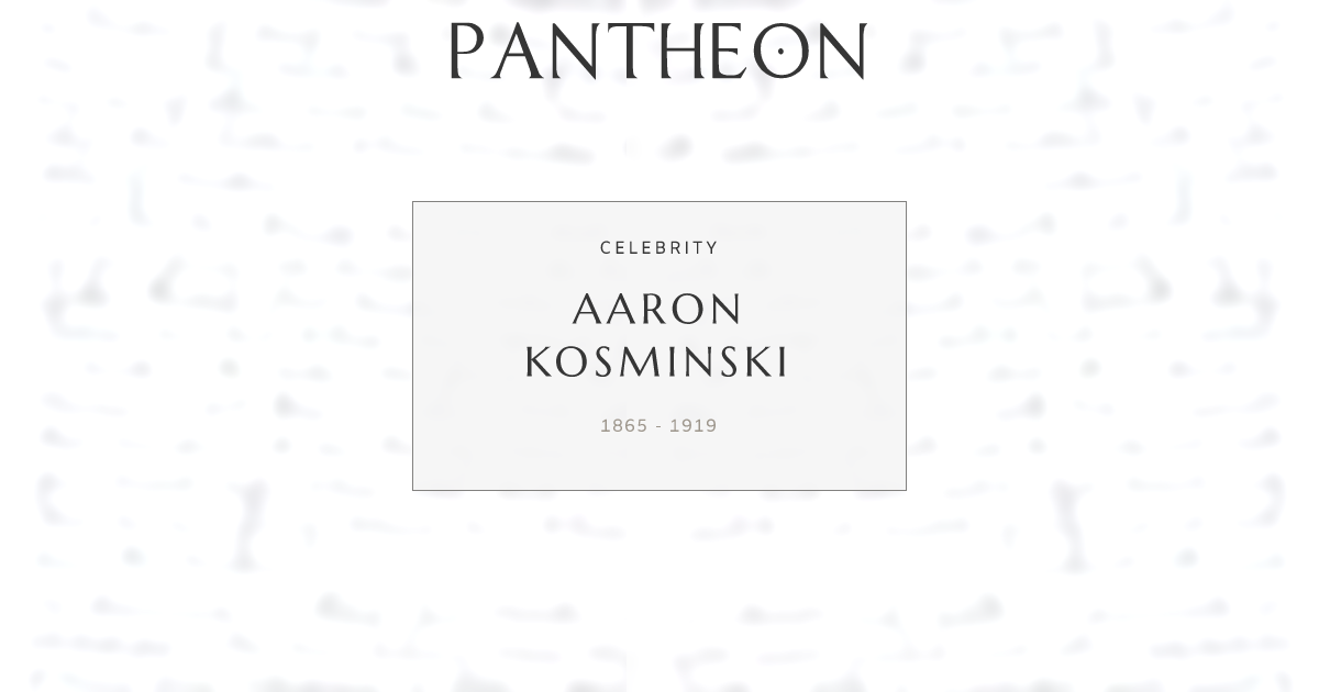Aaron Kosminski Biography | Pantheon