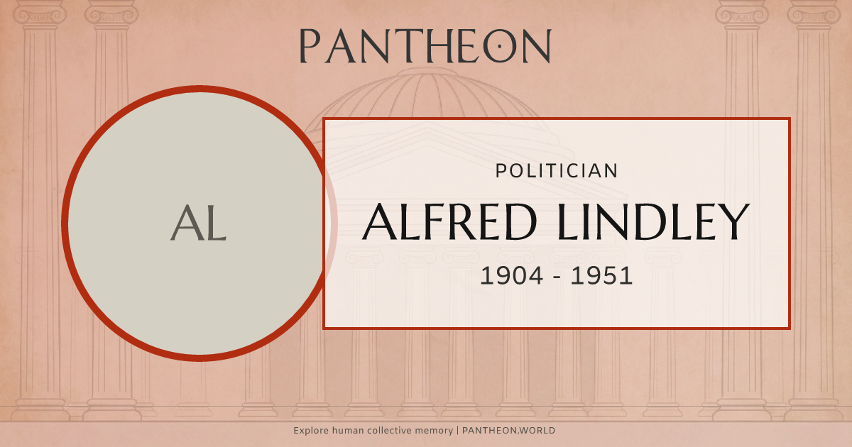 Alfred Lindley Biography | Pantheon