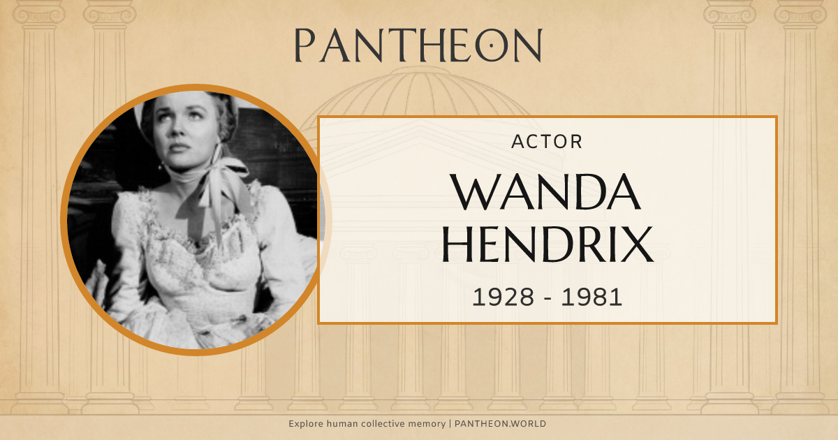 Wanda Hendrix Biography | Pantheon