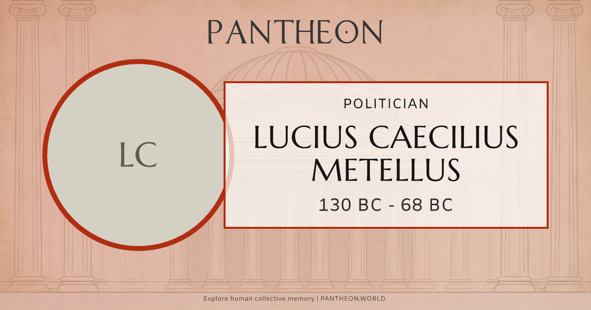 Lucius Caecilius Metellus Biography | Pantheon