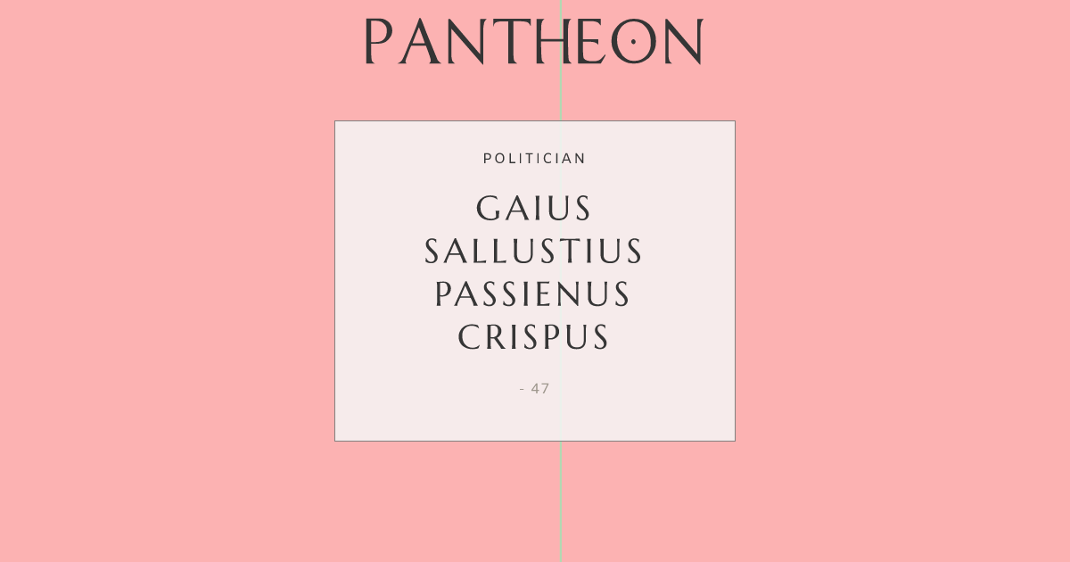 Gaius Sallustius Passienus Crispus Biography | Pantheon