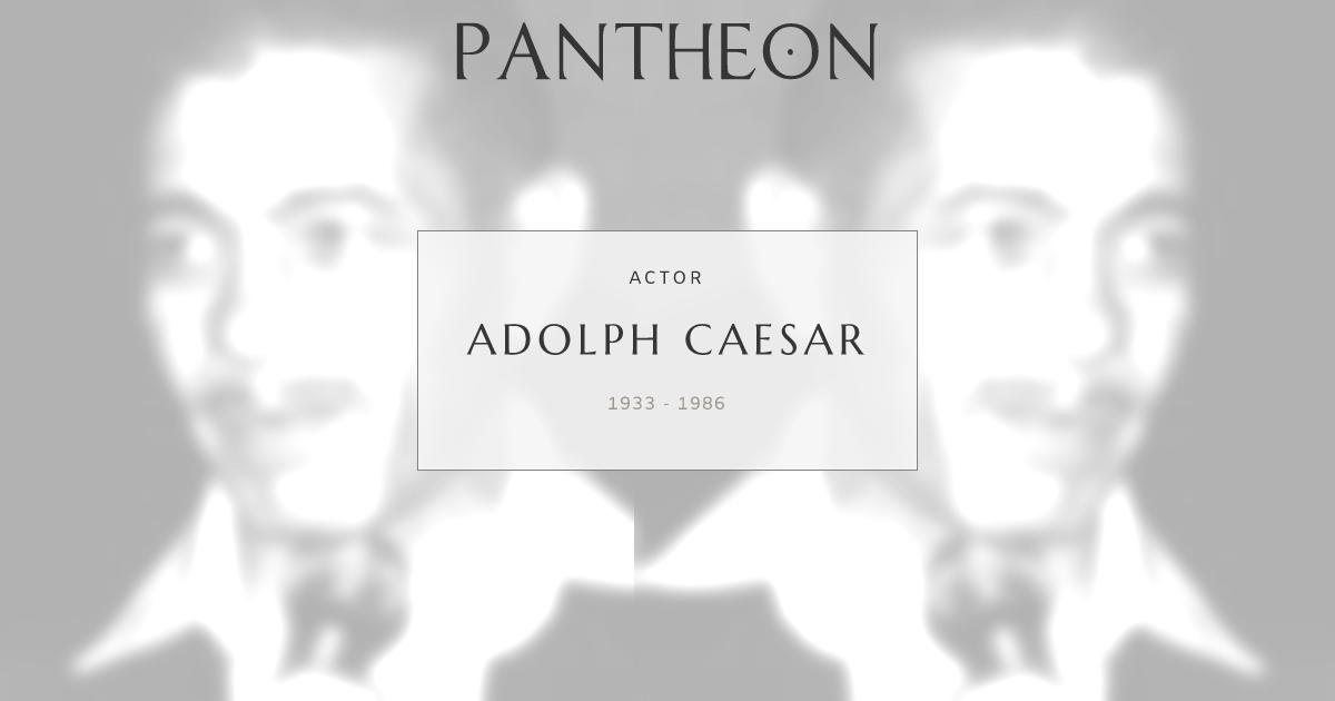 Adolph Caesar Biography | Pantheon